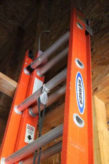 Werner Fiberglass Extension Ladder and Cuprum and Werner Step Ladders ...