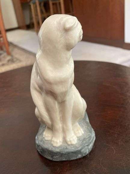 J.L. Boulton Alabaster Cat Figurine - Auction Ohio