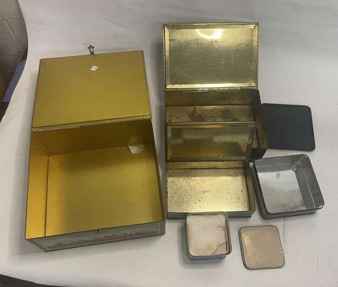 FIVE DECORATIVE METAL BOXES. - Auction Ohio