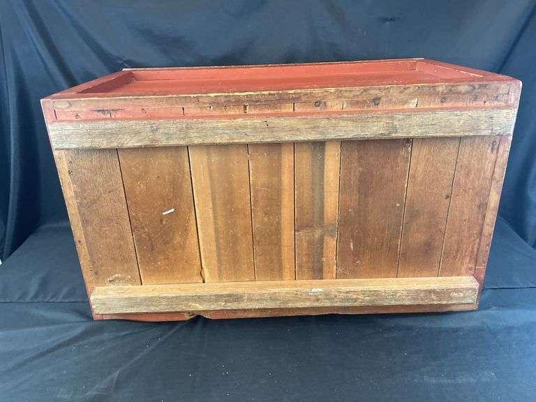 Primitive Red Chest - Auction Ohio