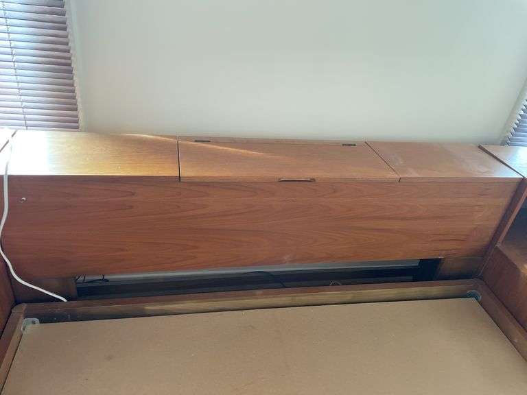 Dixie Scova Teak MCM Headboard with Built-In Storage - Auction Ohio