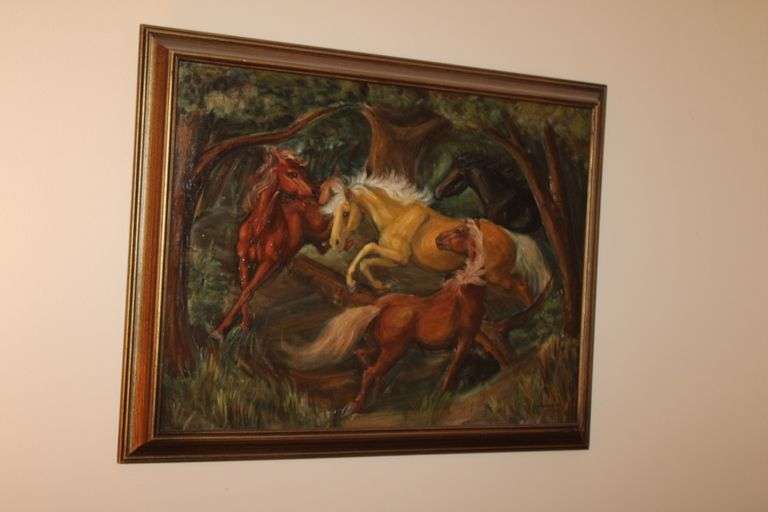 Sandra Waters Horse Painting - Auction Ohio