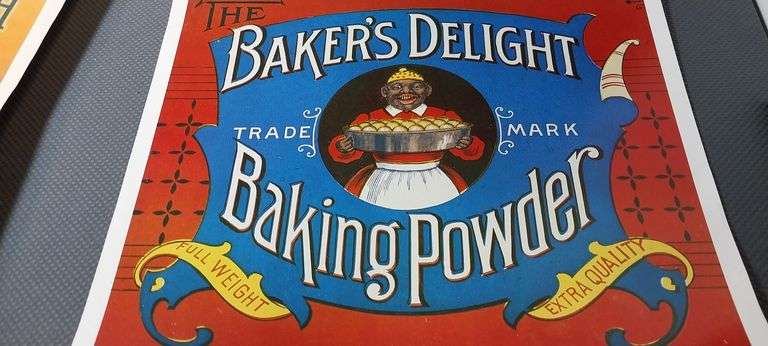 Vintage “The Baker’s Delight” Baking Powder Advertising Print – Bold ...