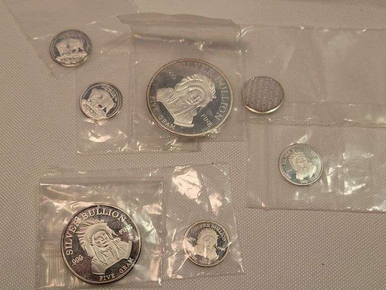 1gram & 5gram Silver Round Lot - Auction Ohio