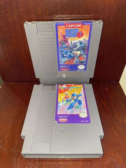 NES -Capcom Mega Man 3 & 4 - Auction Ohio