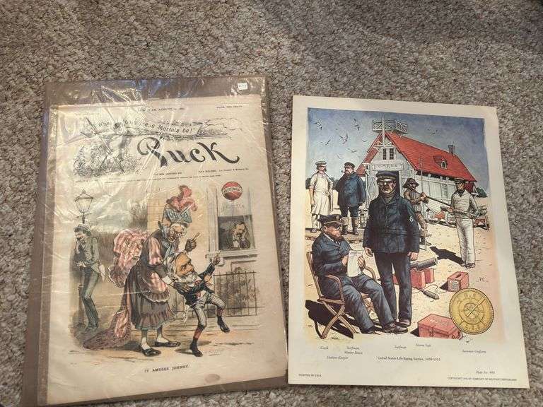 1887 Puck newspaper etc - Auction Ohio