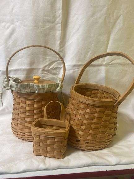 Light Colored Baskets - Unmarked - Auction Ohio