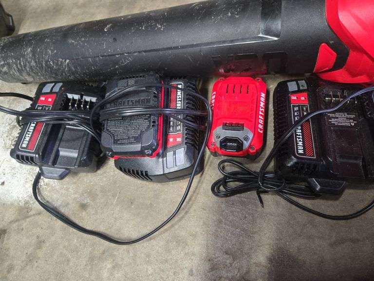 Craftsman twenty volt battery powered yard tools - Auction Ohio