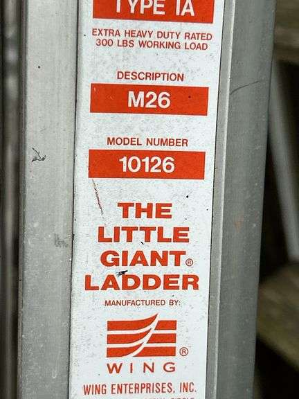 Werner and Little Giant Ladders – Assorted Types - Auction Ohio