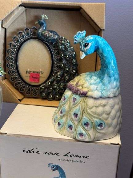 Edie Rose Home Peacock Collection and Assorted Decorative Items ...