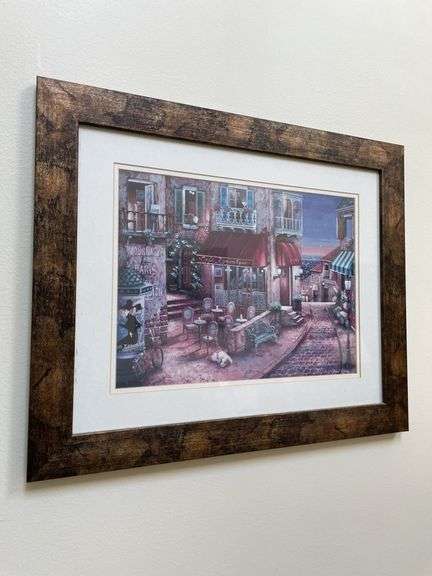 Vintage Arm Chair & Print - Auction Ohio
