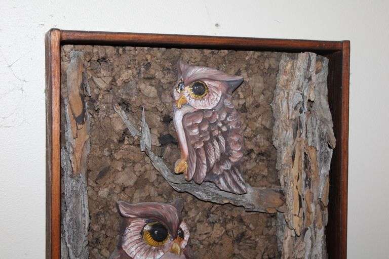 Sandra L. Garrity Owl Collage - Auction Ohio