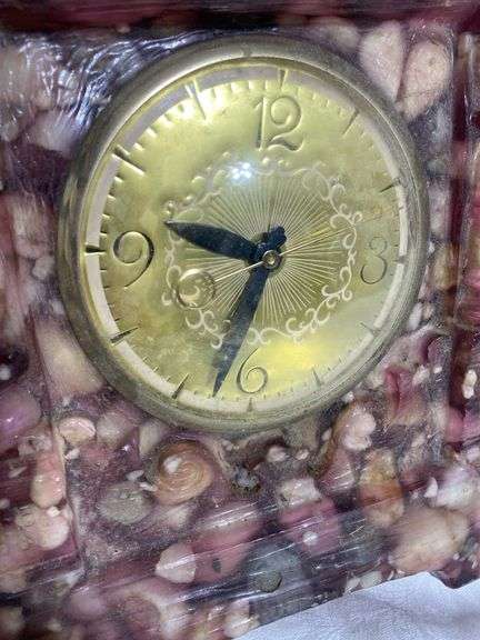 Mid Century Lanshire Resin Stone "Vomit Clock" - Auction Ohio