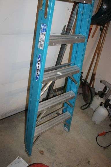 Werner 8 Foot Folding Ladder - Auction Ohio