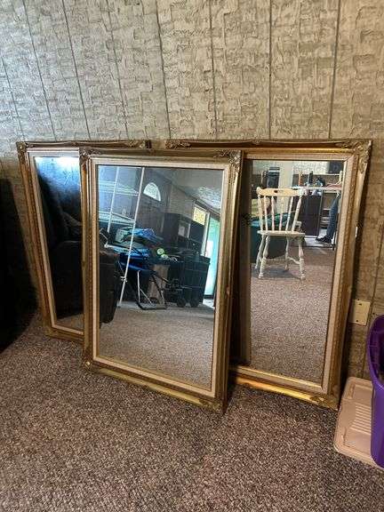 Trio of Decorative Mirrors - Auction Ohio