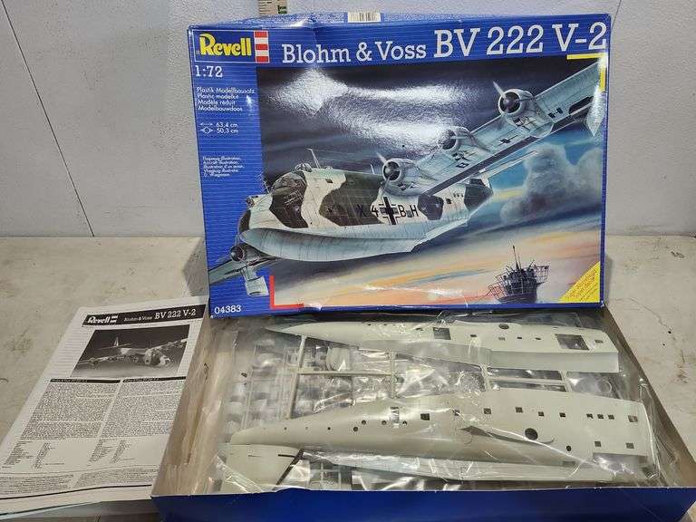 2002 Revell Blohm & Voss BV 222 V-2 1/72nd Scale Level 5 Model Opened ...