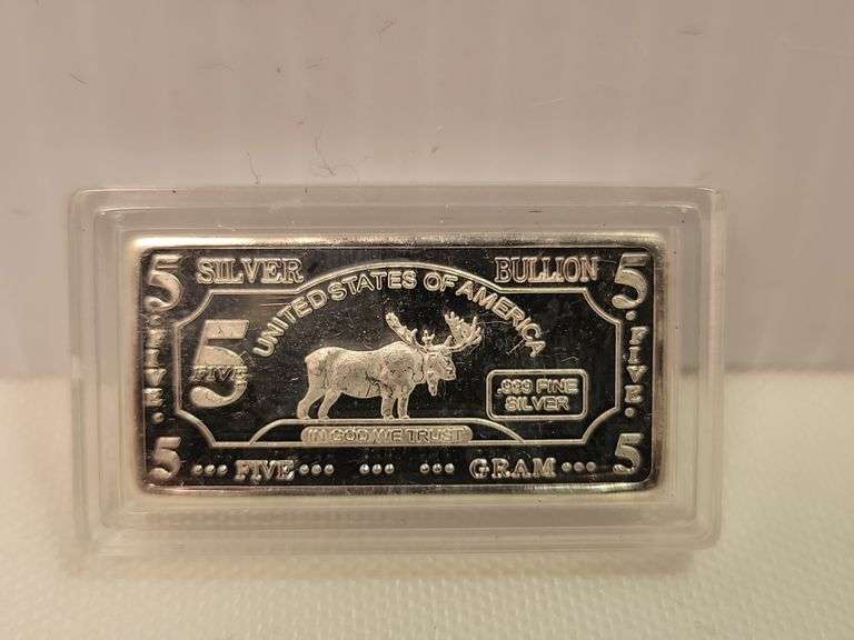 5gram Silver Bar Lot - Auction Ohio