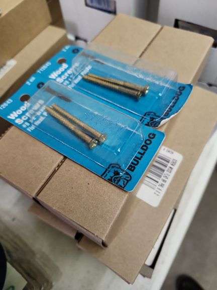 46 Pks Bulldog Wood Screws #8X2" Brass Flat Head Phillips 2 In Each ...
