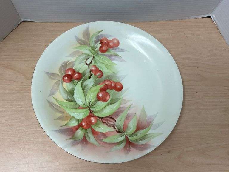 Hand Painted Platter Plate - Auction Ohio