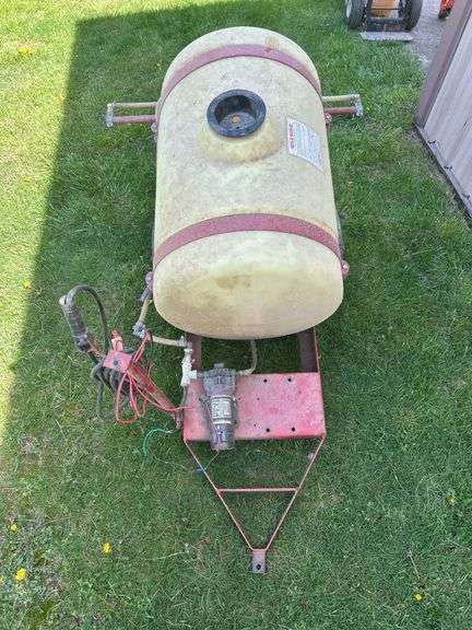 Snyder Industries 55Gal Pull Behind Sprayer Tank - Auction Ohio