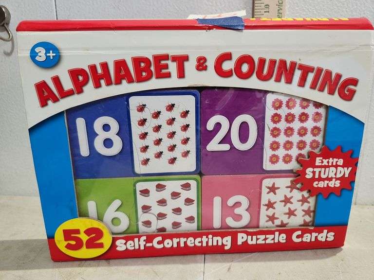 Alphabet And Counting Self-Correcting Puzzle Cards - Auction Ohio