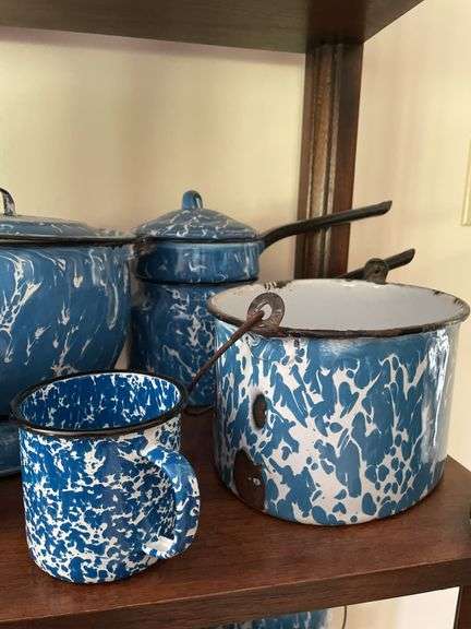 Assorted Enamel Splatterware - Auction Ohio