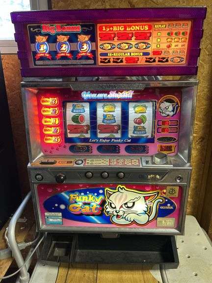 Funky Cat Slot Machine - Auction Ohio