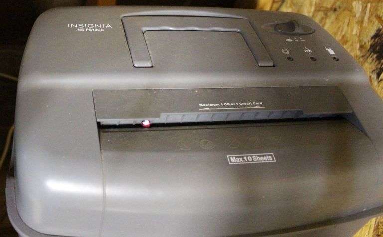 Insignia NS-PS10CC 10-Sheet Cross-Cut Paper Shredder - Auction Ohio