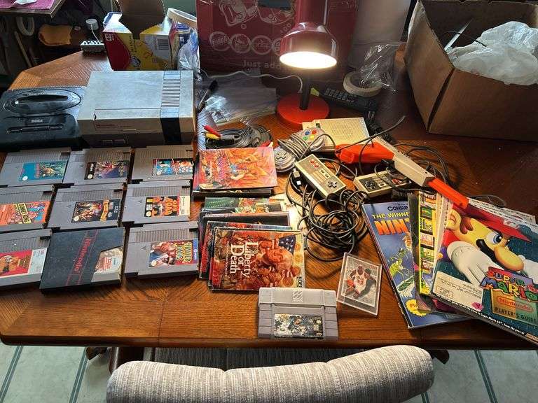 Original NES Nintendo Game System with Controllers & Games (Duck Hunt ...