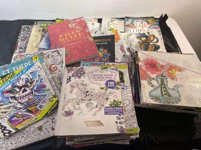 Big lot of adult coloring books - Auction Ohio