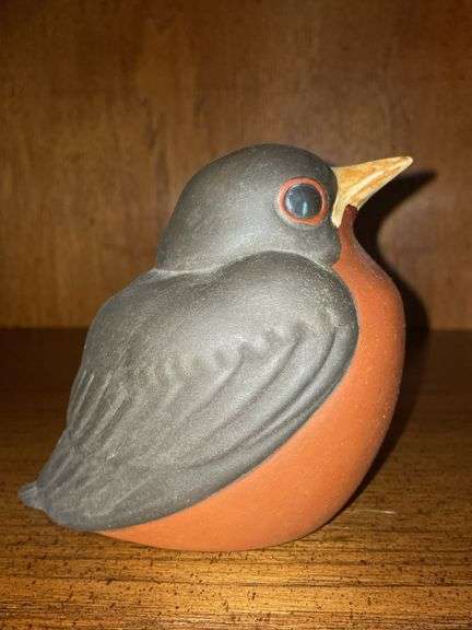 Nicodemus Pottery Robin – 4.5" – Foil Label - Auction Ohio