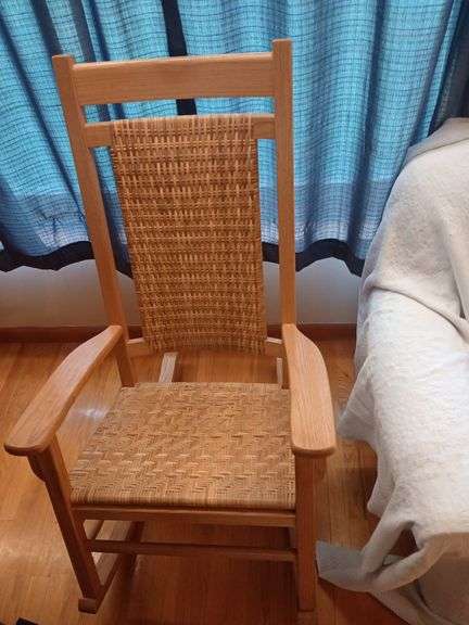 Cane weave Grandma's rocking chair - Auction Ohio