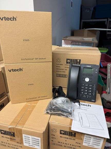 Vtech Eris Terminal SIP Desktop ET605 (2Phones) - Auction Ohio