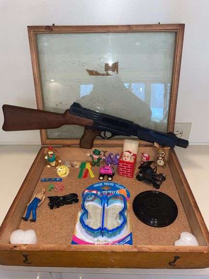 Shadow Box Display with Vintage Toys - Auction Ohio