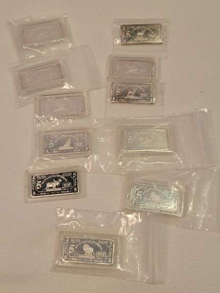 5gram Silver Bar Lot - Auction Ohio