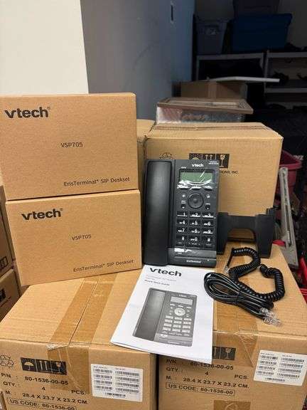 Vtech Eris Terminal SIP Desk-set VSP705 (2 phones) - Auction Ohio