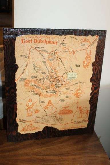 Lost Dutchman Treasure Map Print - Auction Ohio
