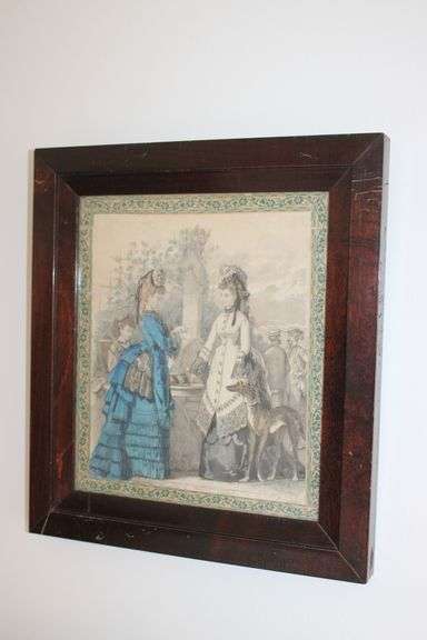 Antique 19th Cen. Fashion Print - Auction Ohio
