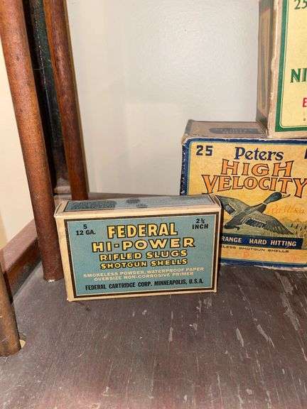 Group of 11 Empty Vintage Shotgun Shell Boxes – - Auction Ohio