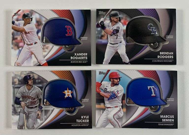 2022 Topps Commemorative Batting Helmet Lot (4) Inserts Modern Baseball ...