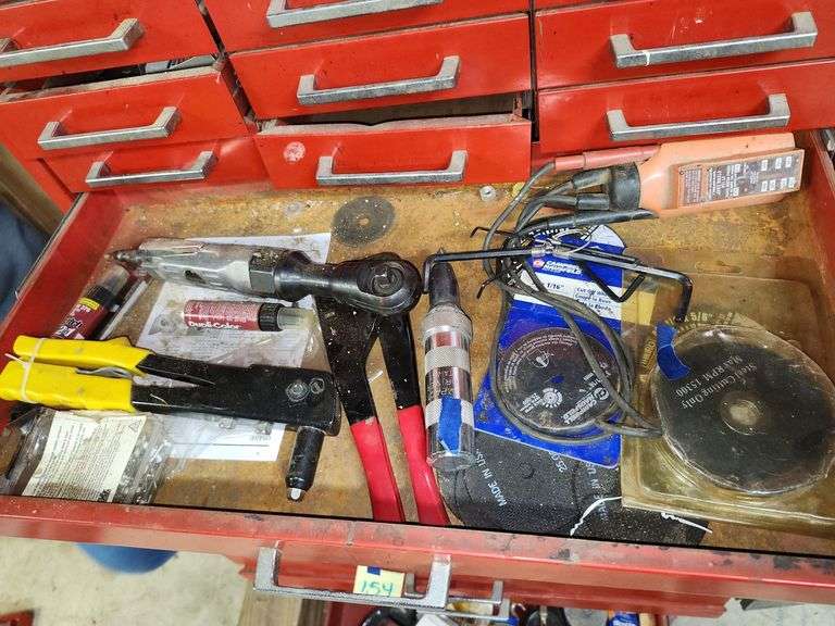 3/8'' Air Ratchet, 2 Rivet Guns, Cut Off Wheels, Impact Driver, Test ...