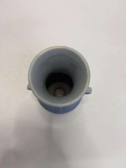 LARGE BLUE WELLER "PANELLA" VASE. - Auction Ohio