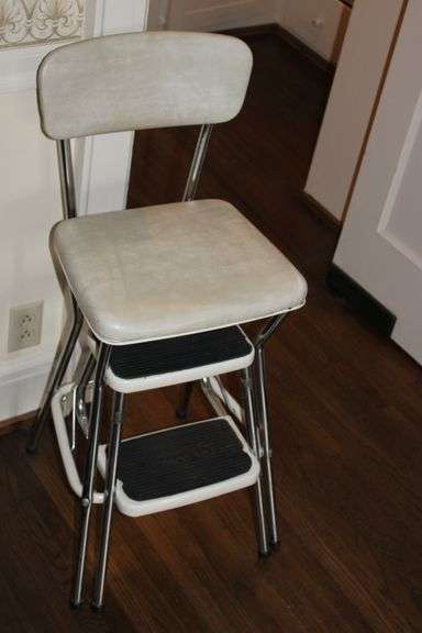 MCM Kitchen Step Stool - Auction Ohio