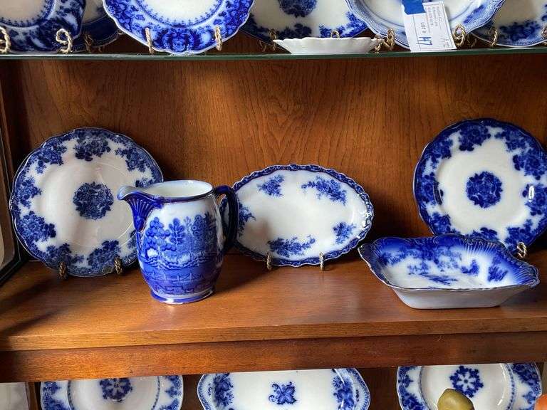 Flow Blue Dinnerware Group - Auction Ohio