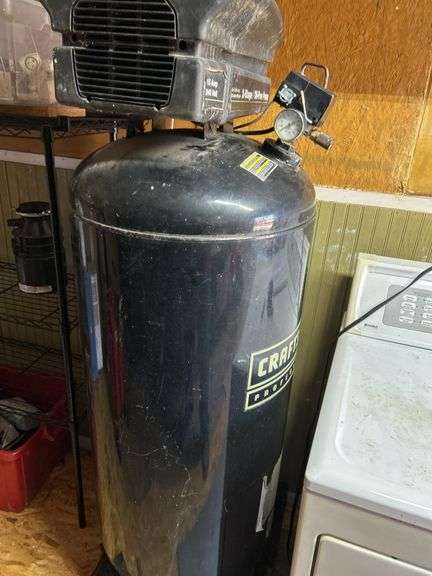 Craftsman 60 Gallon Air Compressor, 7 HP, 175 PSI - Auction Ohio