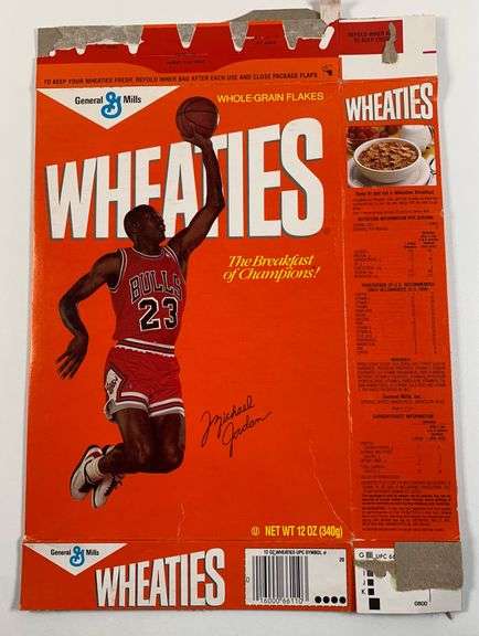 Michael Jordan Wheaties Box Chicago Bulls - Auction Ohio