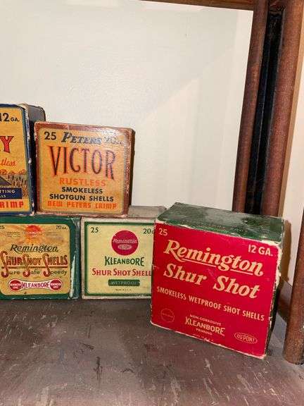 Group of 11 Empty Vintage Shotgun Shell Boxes – - Auction Ohio