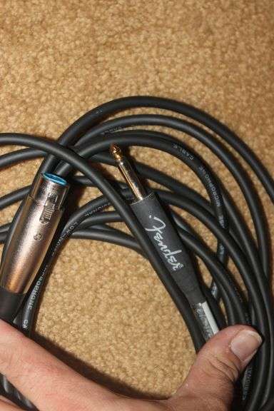 Microphone & Fender Guitar Cables - Auction Ohio