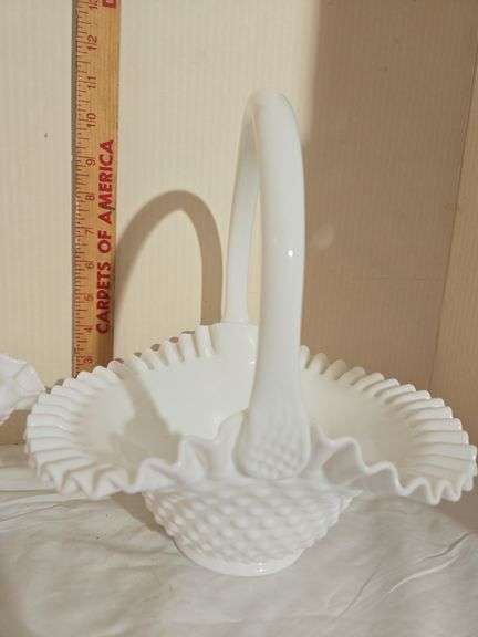 Marked Fenton hobnail glass - Auction Ohio