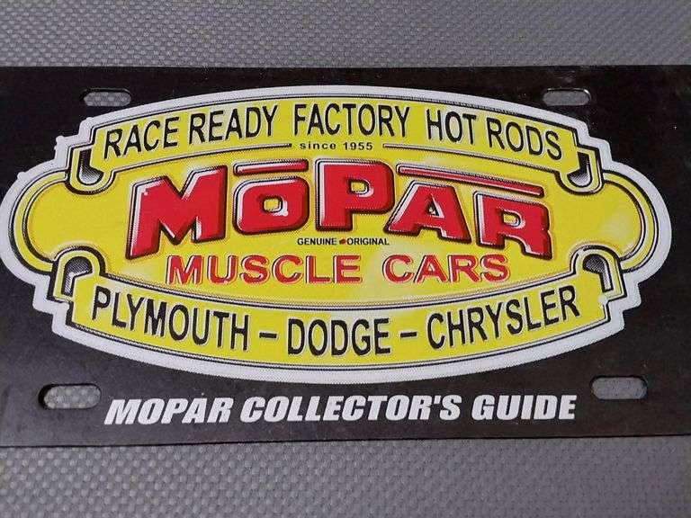 MOPAR Muscle Cars License Plate – Plymouth Dodge Chrysler – Collector’s ...